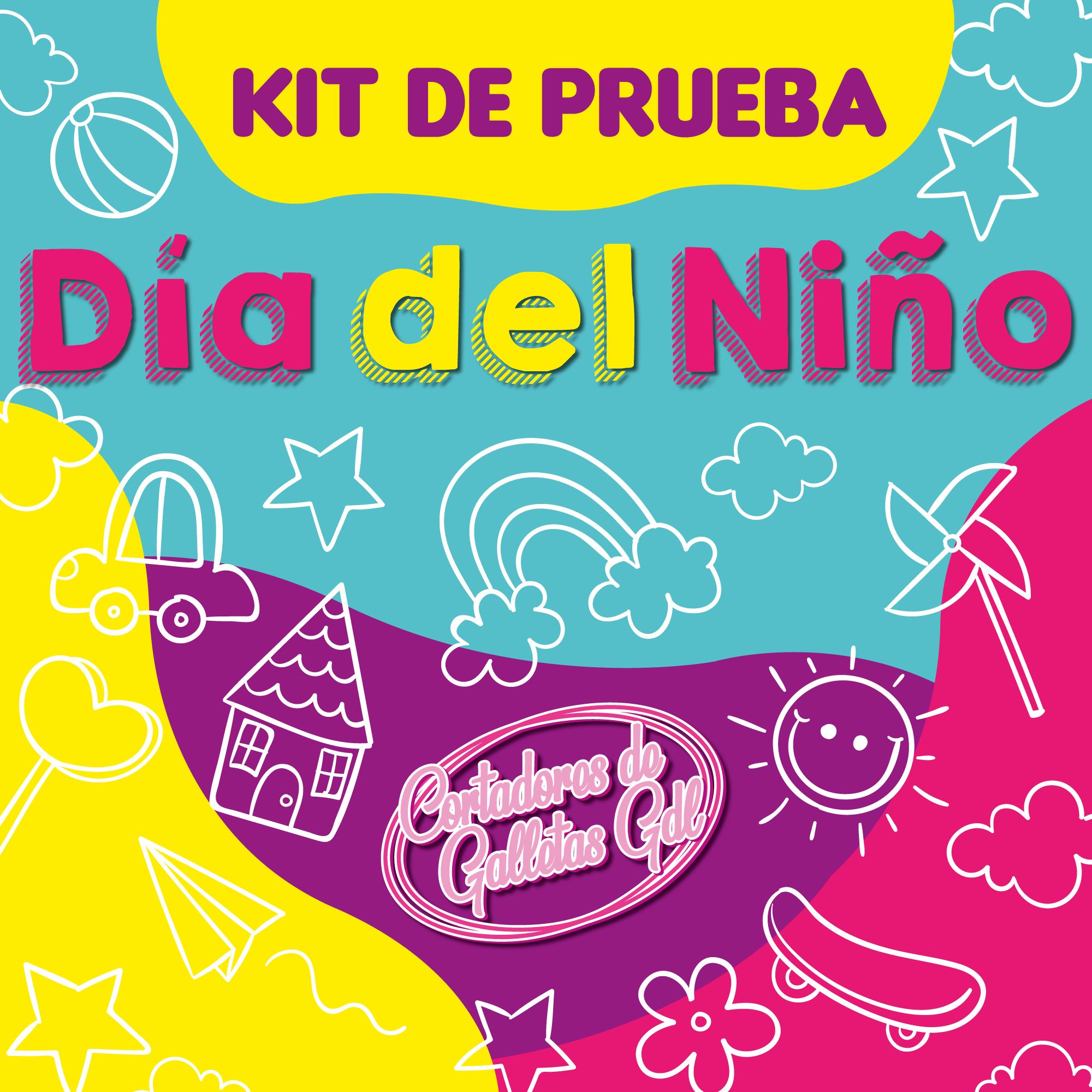Kit Imprimible Gratuito Dia del Niño v2.3 - Cortadores de galletas GDL