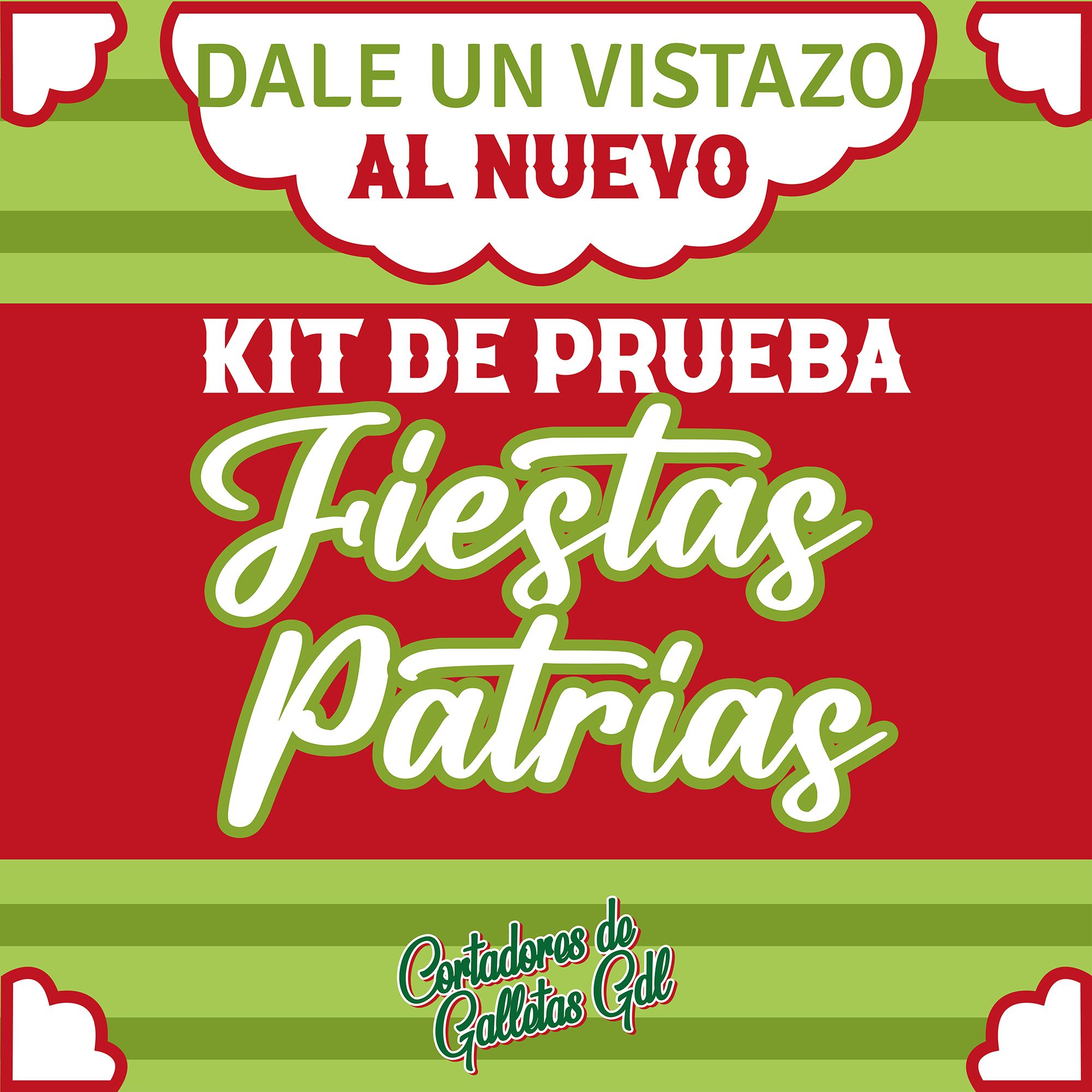 Kit Imprimible Gratuito Fiestas Patrias v2.2 - Cortadores de galletas GDL
