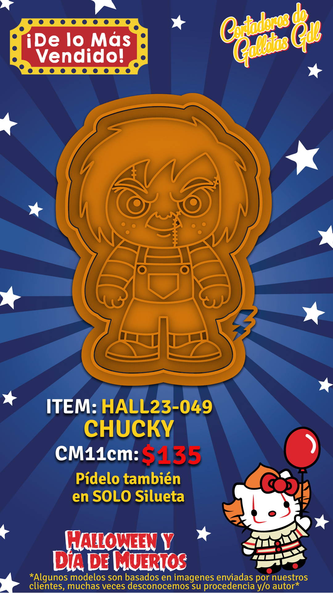 Chucky - Cortadores de galletas GDL