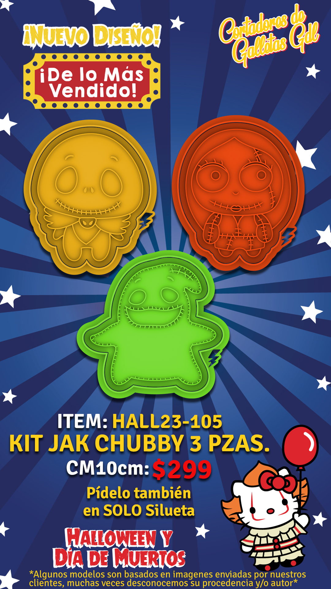 Kit Jack chubby - Cortadores de galletas GDL
