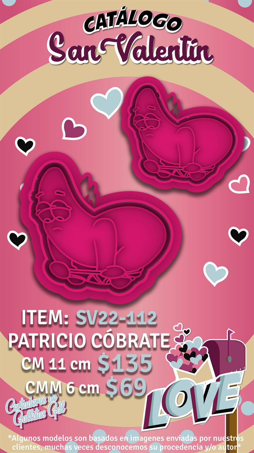 Patricio cobrate - Cortadores de galletas GDL