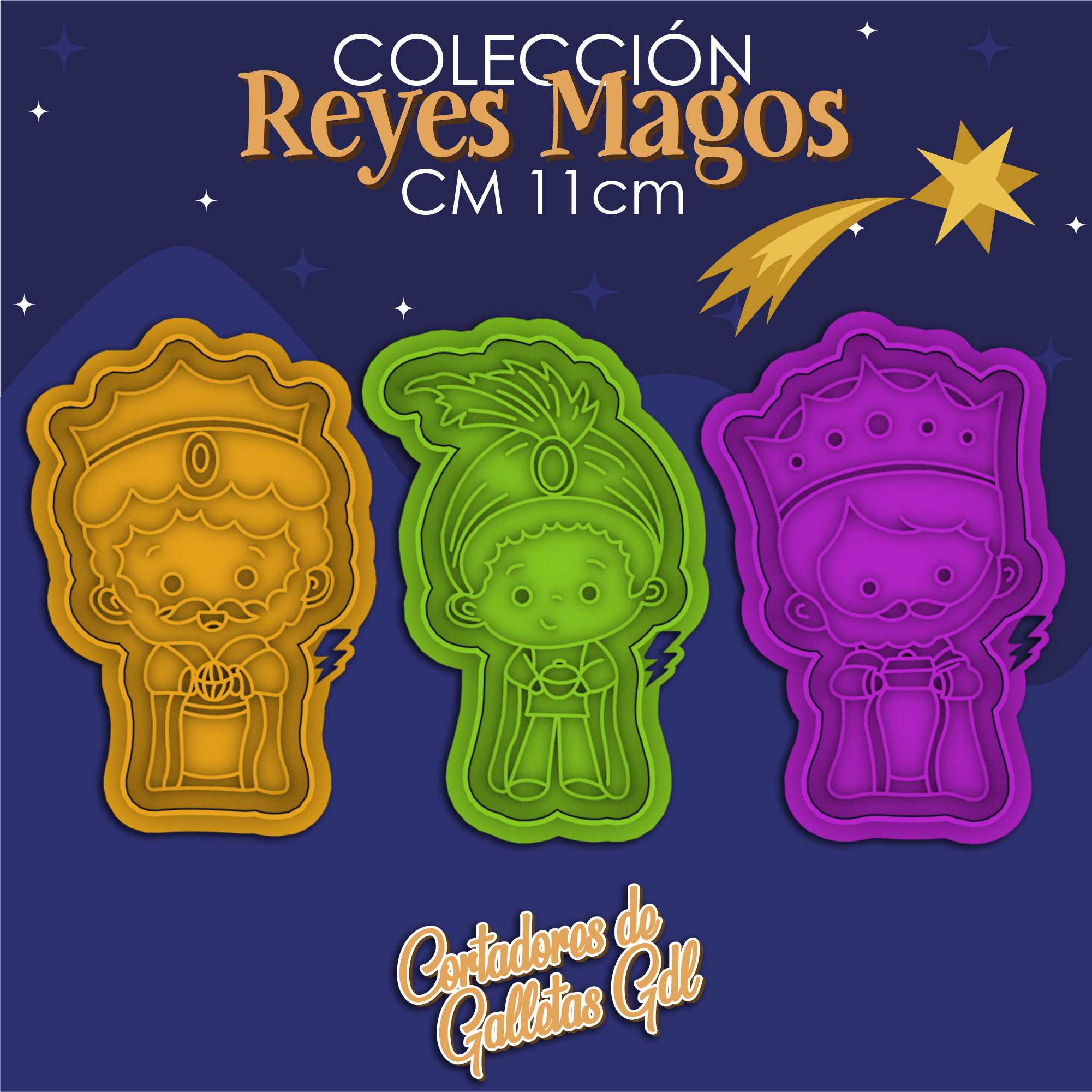 Reyes Magos Sets | Hay 4 Diferentes! - Cortadores de galletas GDL