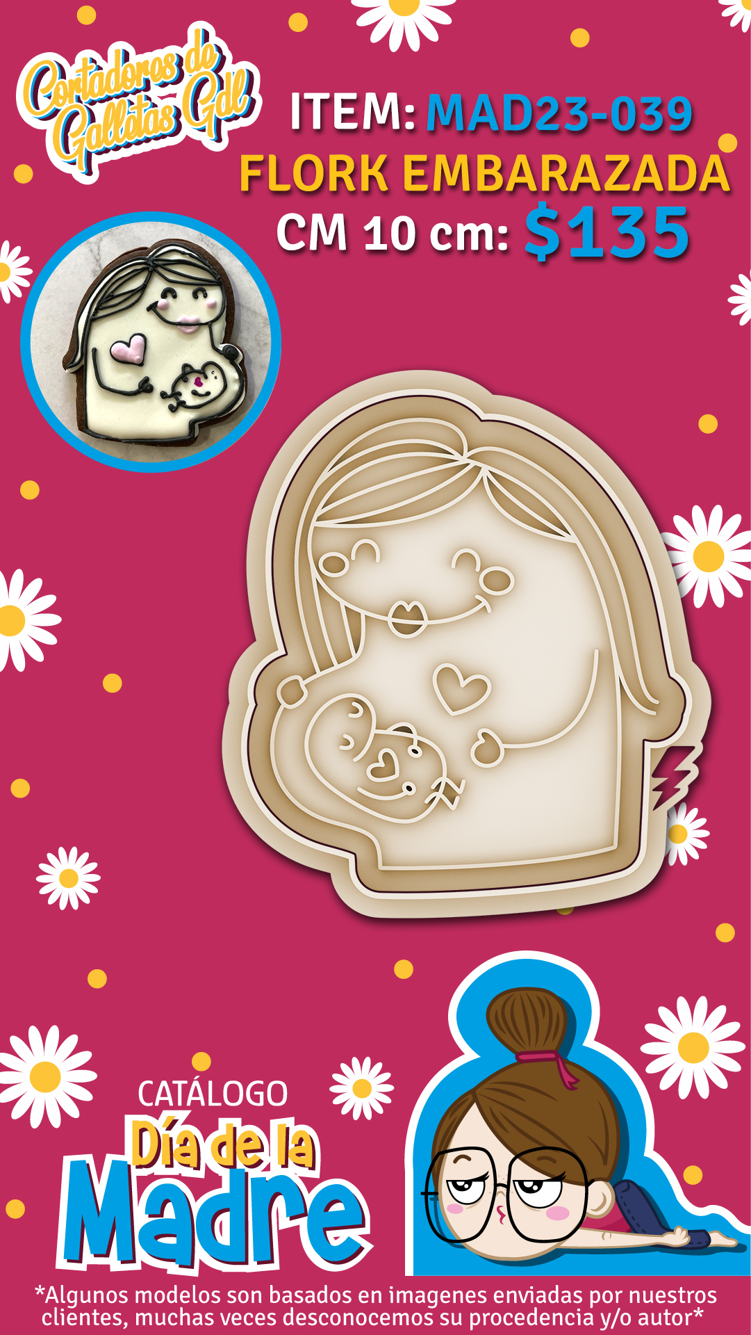 Flork embarazada - Cortadores de galletas GDL