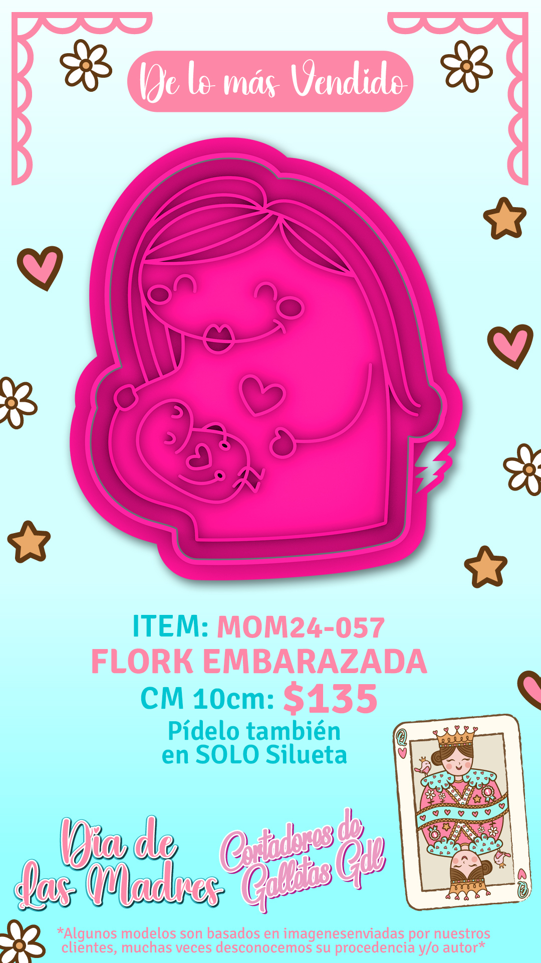 Flork embarazada - Cortadores de galletas GDL