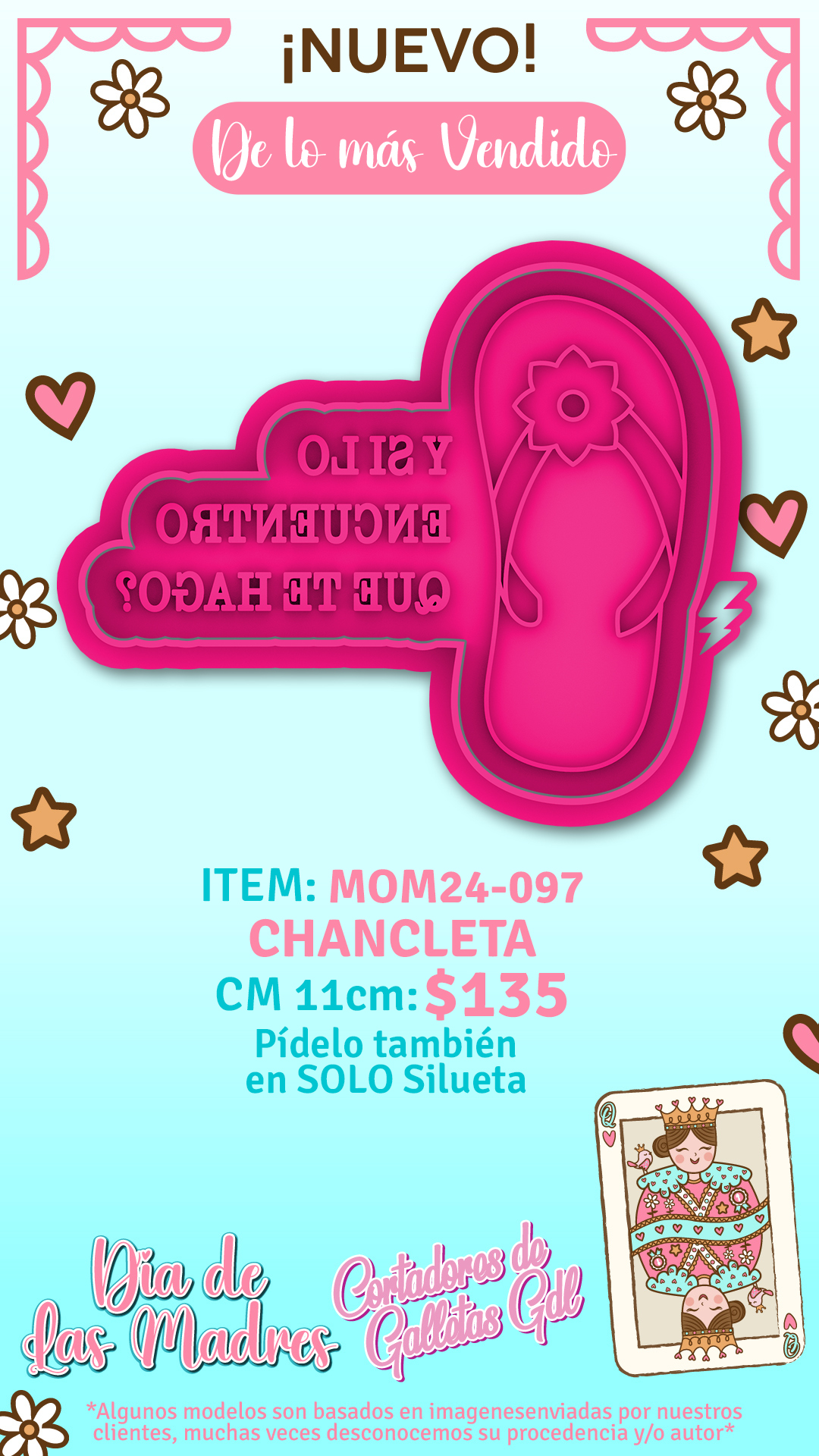 Chancleta - Cortadores de galletas GDL