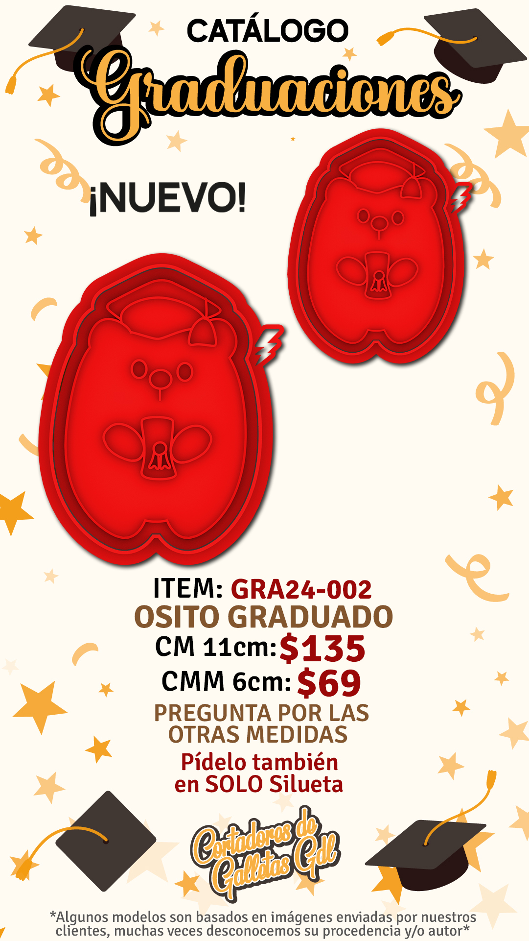 Osito graduado - Cortadores de galletas GDL